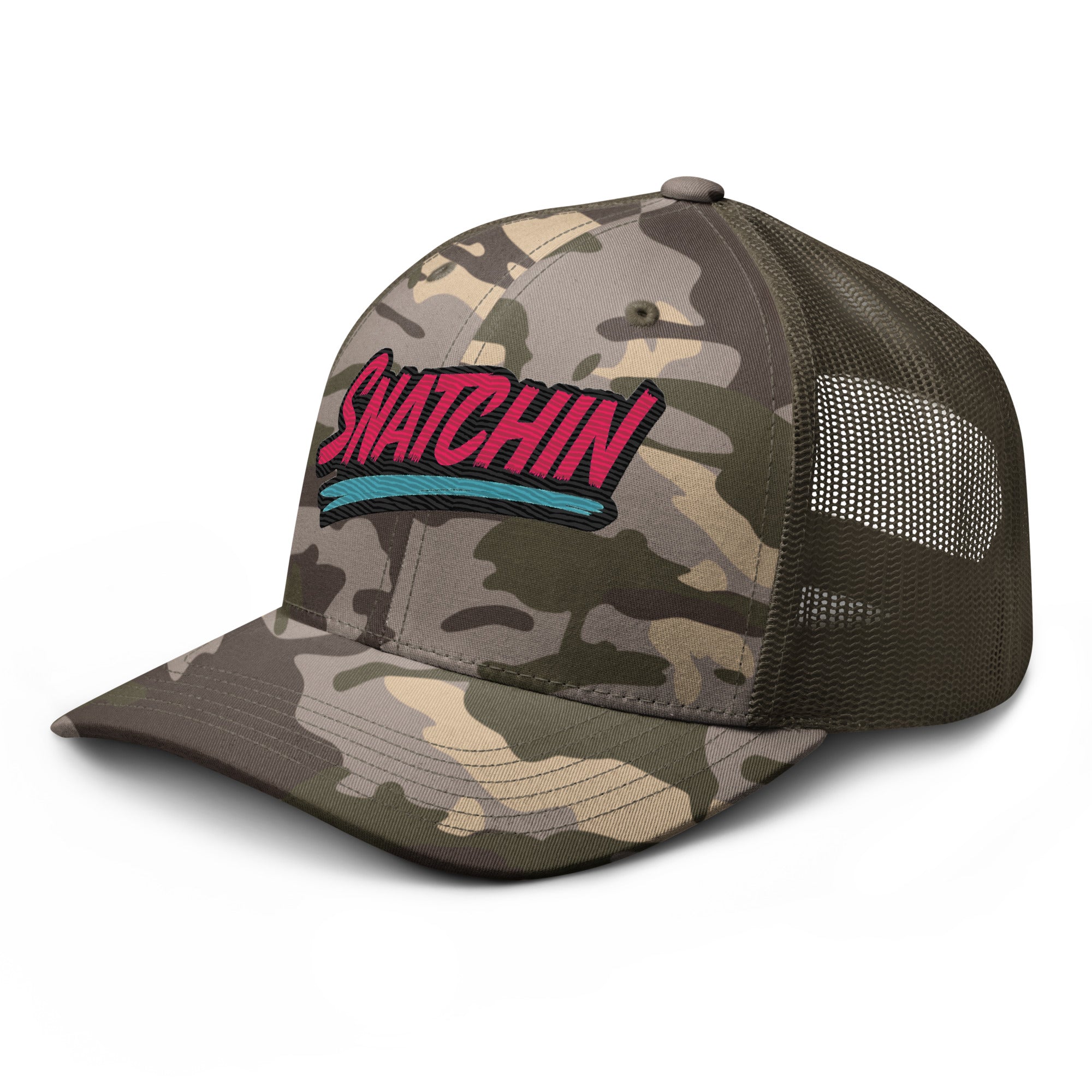 Snatchin Camouflage trucker hat – Snatchin Baits